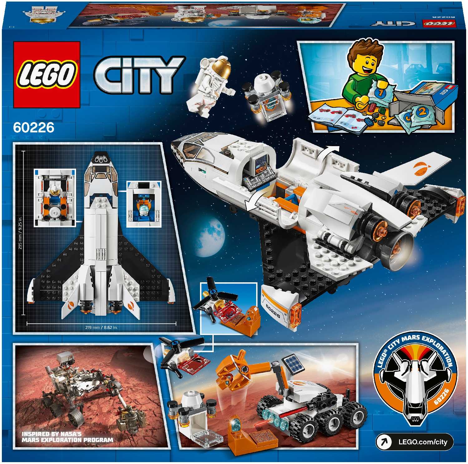 25💬 Отзывов о Конструктор LEGO Шаттл для исследований Марса (60226 ...